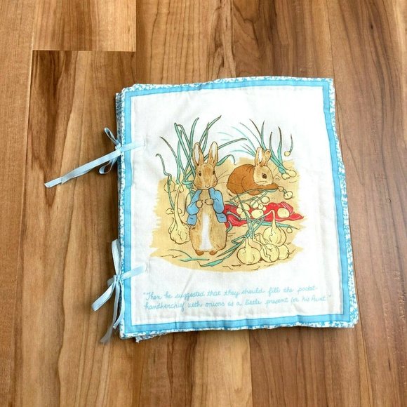 Handmade | Toys | Peter Rabbit Beatrix Potter Fabric Baby Soft Book ...